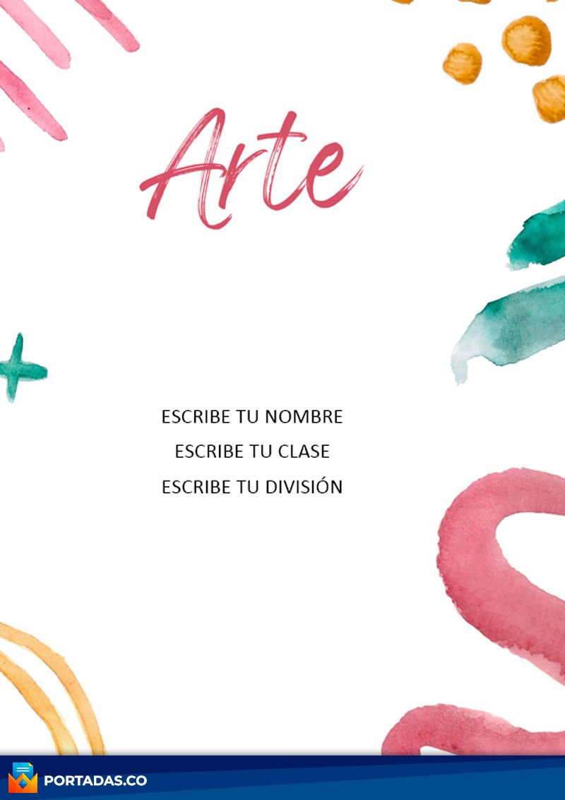 Portadas de Arte ️ Plantillas para Trabajos y Caratulas!