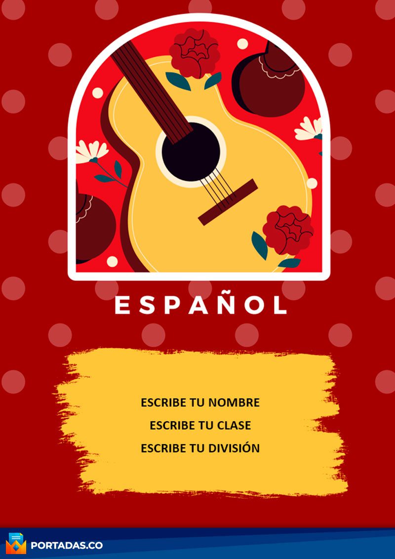 Portadas de Español ️ para Cuadernos y Trabajos 【 2022