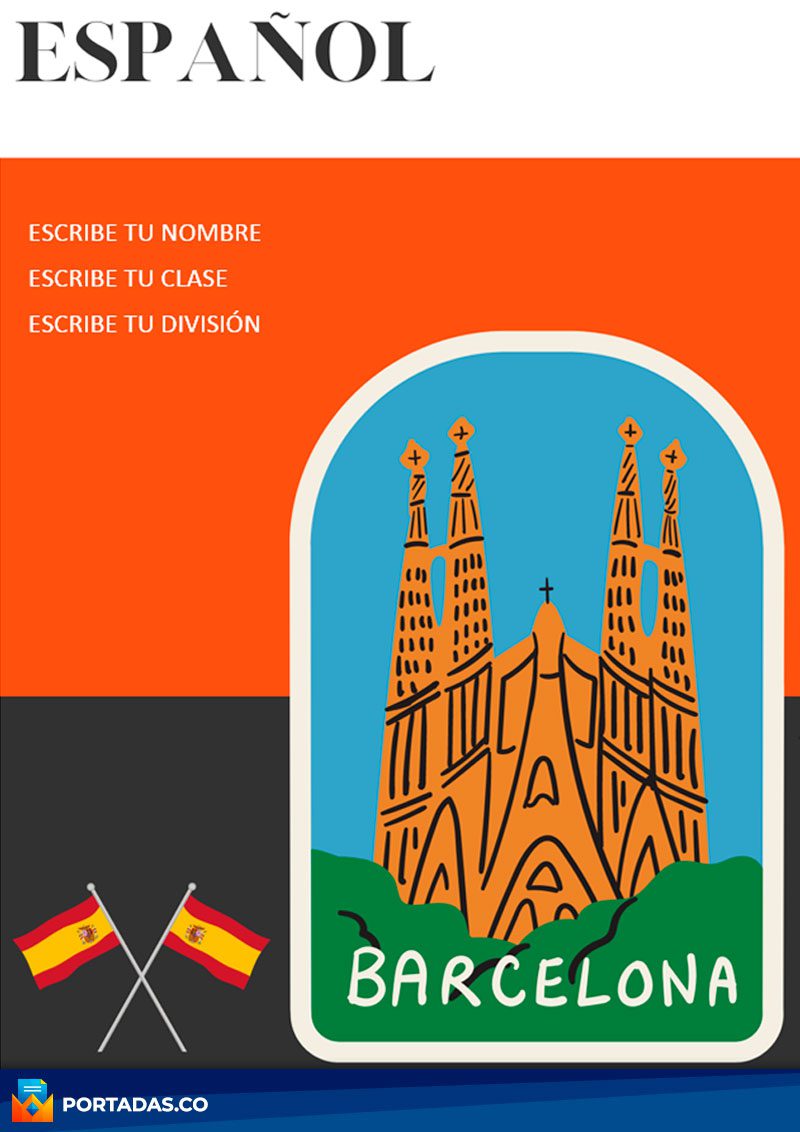 Portadas de Español ️ para Cuadernos y Trabajos 【 2022