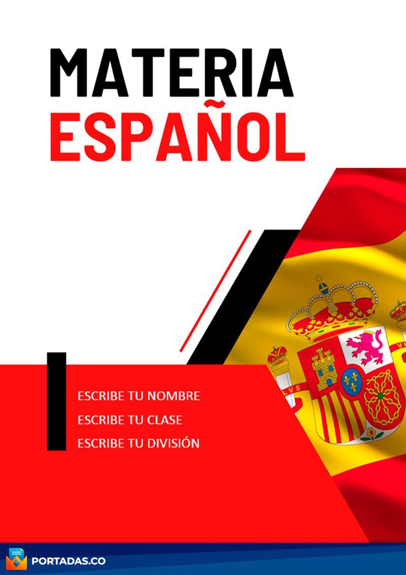 Portadas de Español ️ para Cuadernos y Trabajos 【 2022